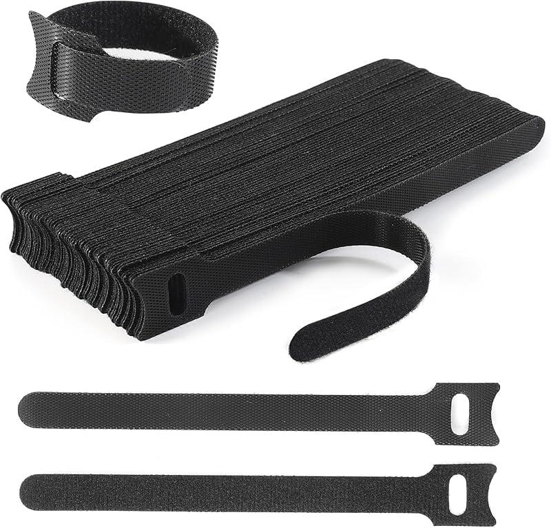 60 PCS 6 Inches Reusable Cable Ties, Adjustable Cord Straps, Cable ...