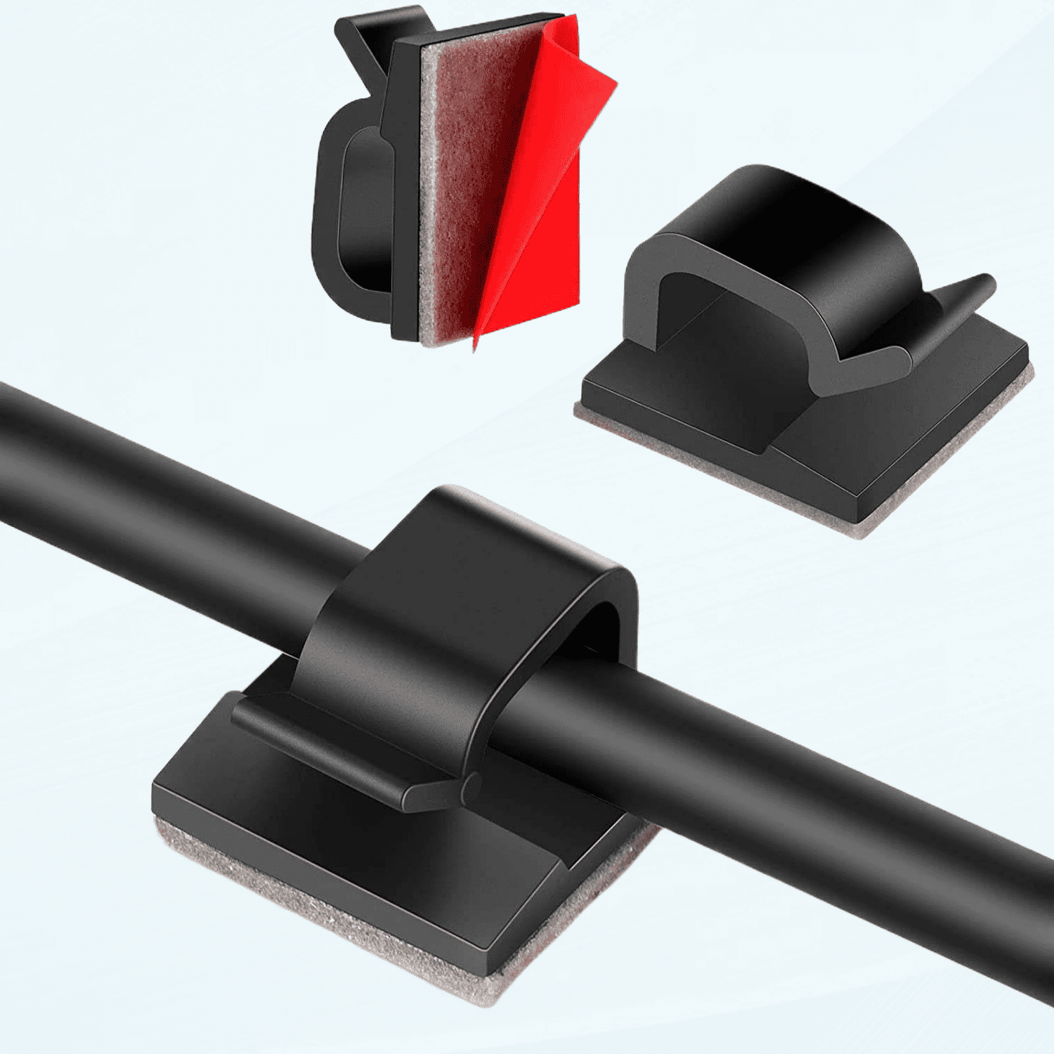 60 PCS Adhesive Cable Clips, Upgraded Wall Wire Clips for Cable ...