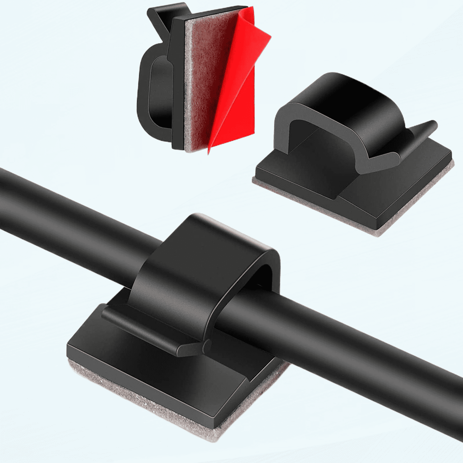 60 PCS Adhesive Cable Clips, Upgraded Wall Wire Clips for Cable ...