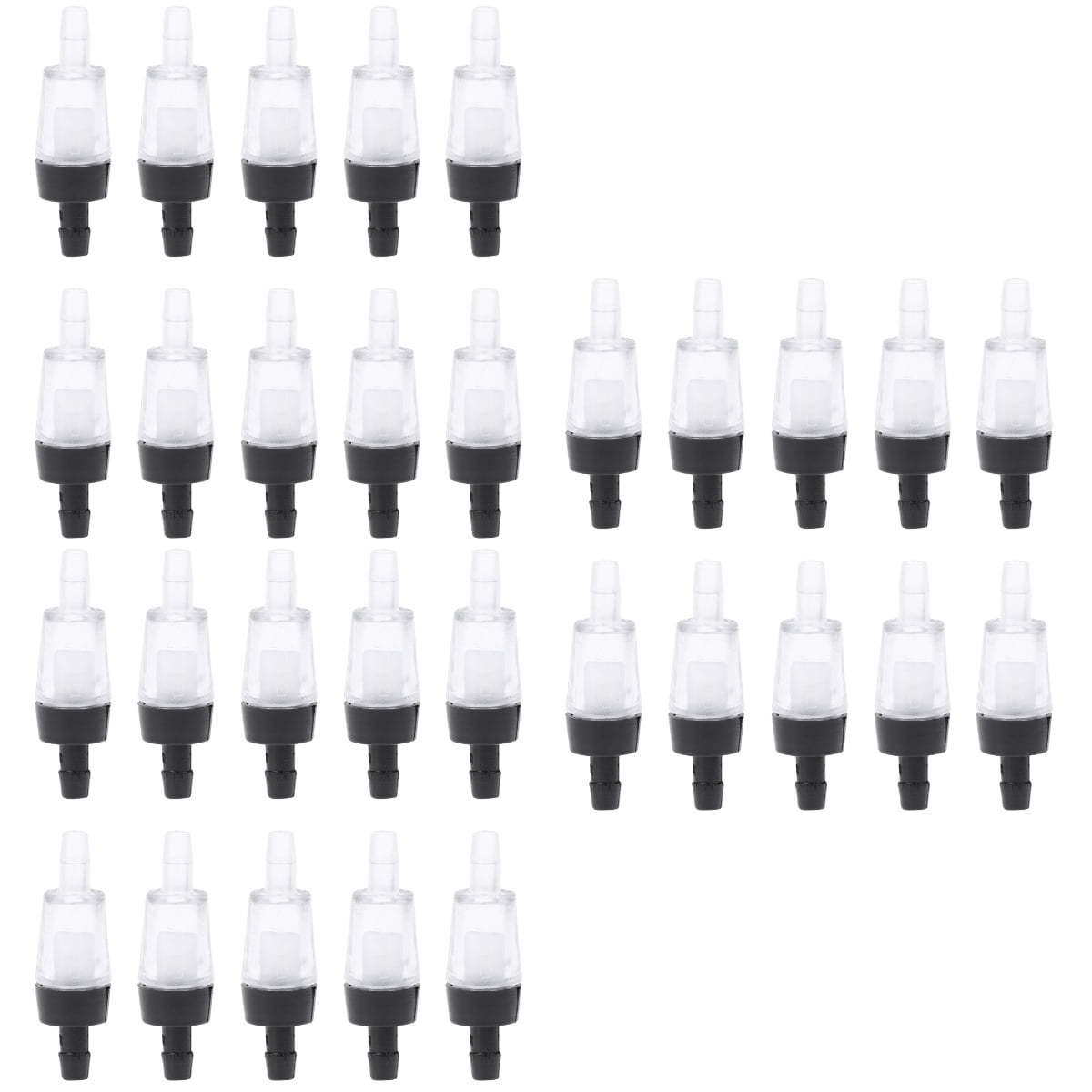TABLZONE Aquarium Check Valve 60Pcs Black One Way Durable for Fish Tank ...