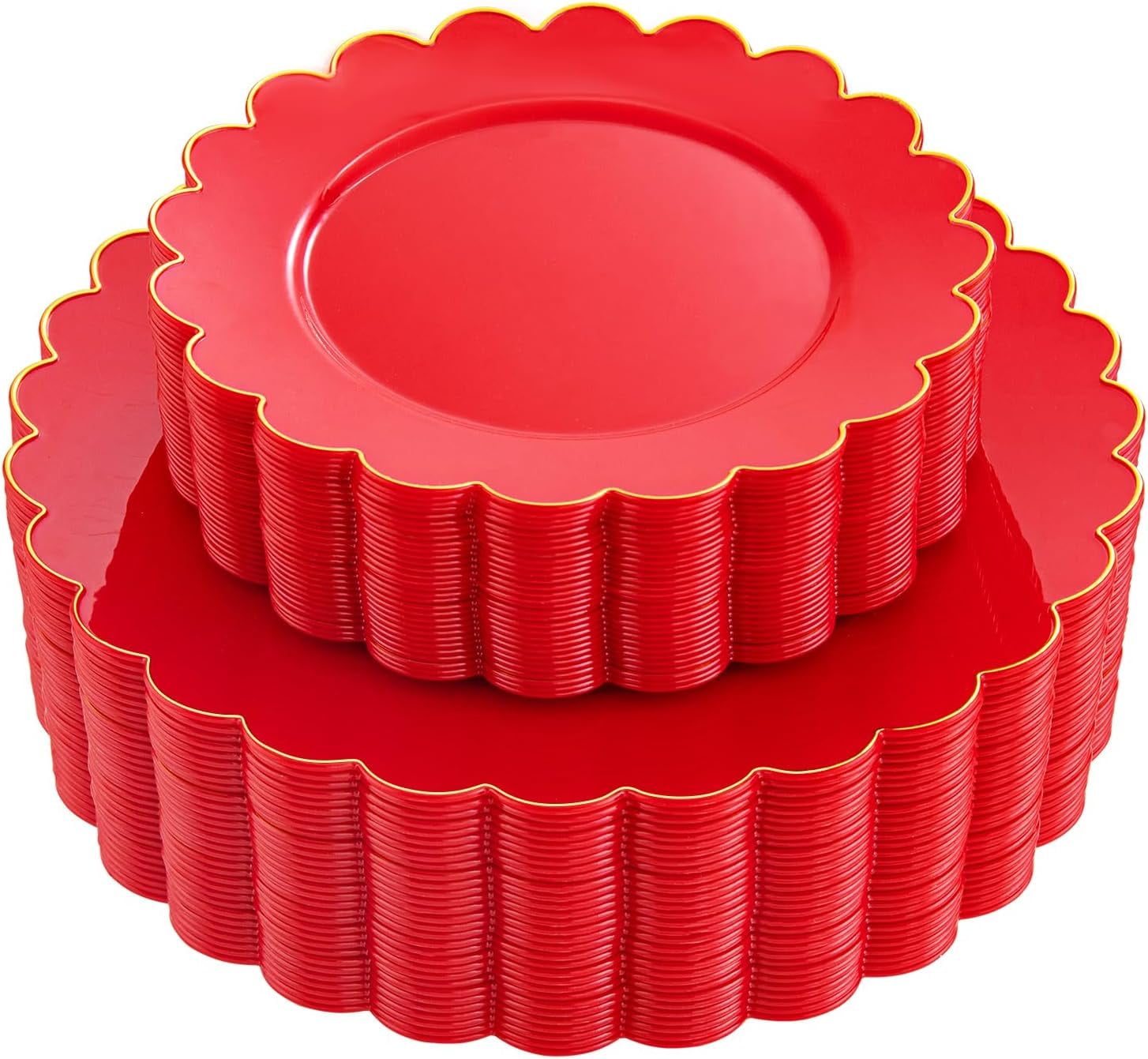 60 PCS Combo Plates Christmas Set includes 30 Dessert Plates and 30 ...