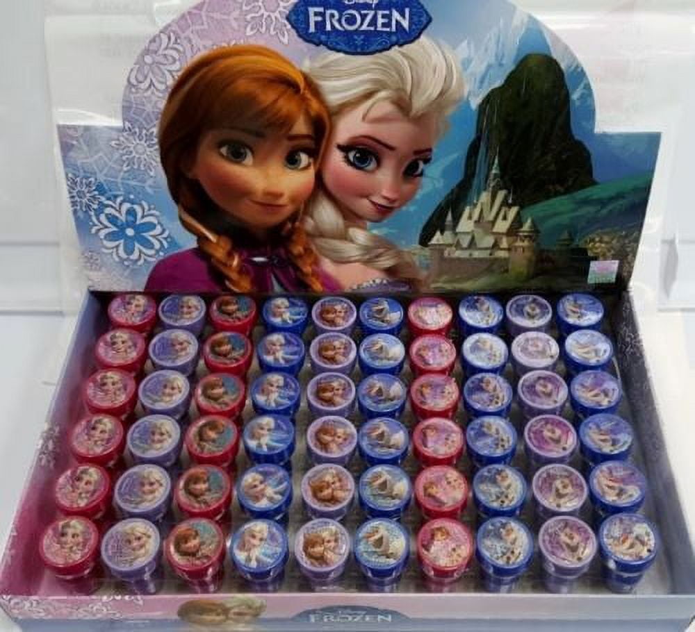 60 PCS Disney Frozen Anna & Elsa Stampers Stamps birthday Party Goody ...