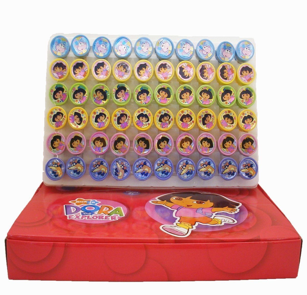 60 PCS Dora the Explorer Self-inking Stamp Birthday Party Favors ...