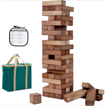 Jenga Giant Genuine Hardwood Stacking Game - Walmart.com