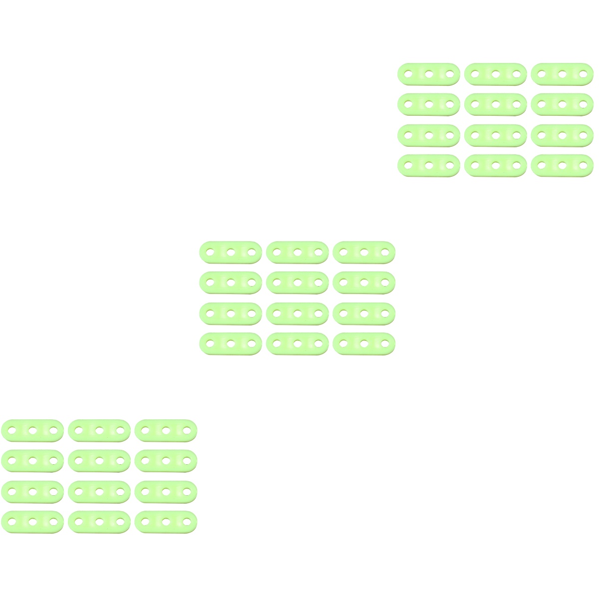 60 PCS 3-Hole Camping Tent Cord Rope Fastener Tensioner Rope Adjuster ...