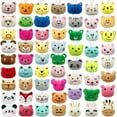 60 PCS Mini Animal Plush Toys Set Cute Small Animal Stuffed Toy ...