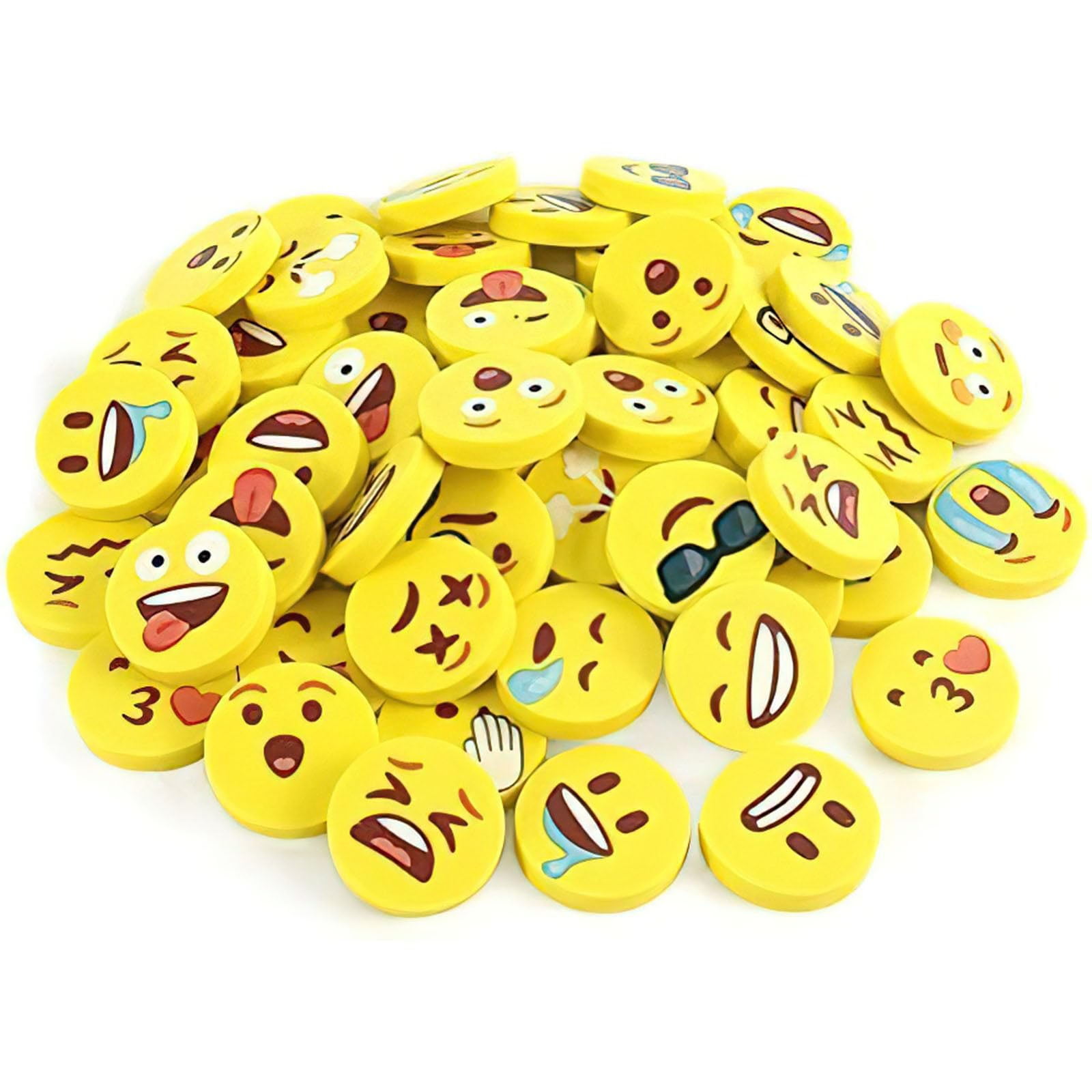60 PCS Mini Erasers Bulk, Fun Mini Cute Erasers, 1inch Small Fun ...