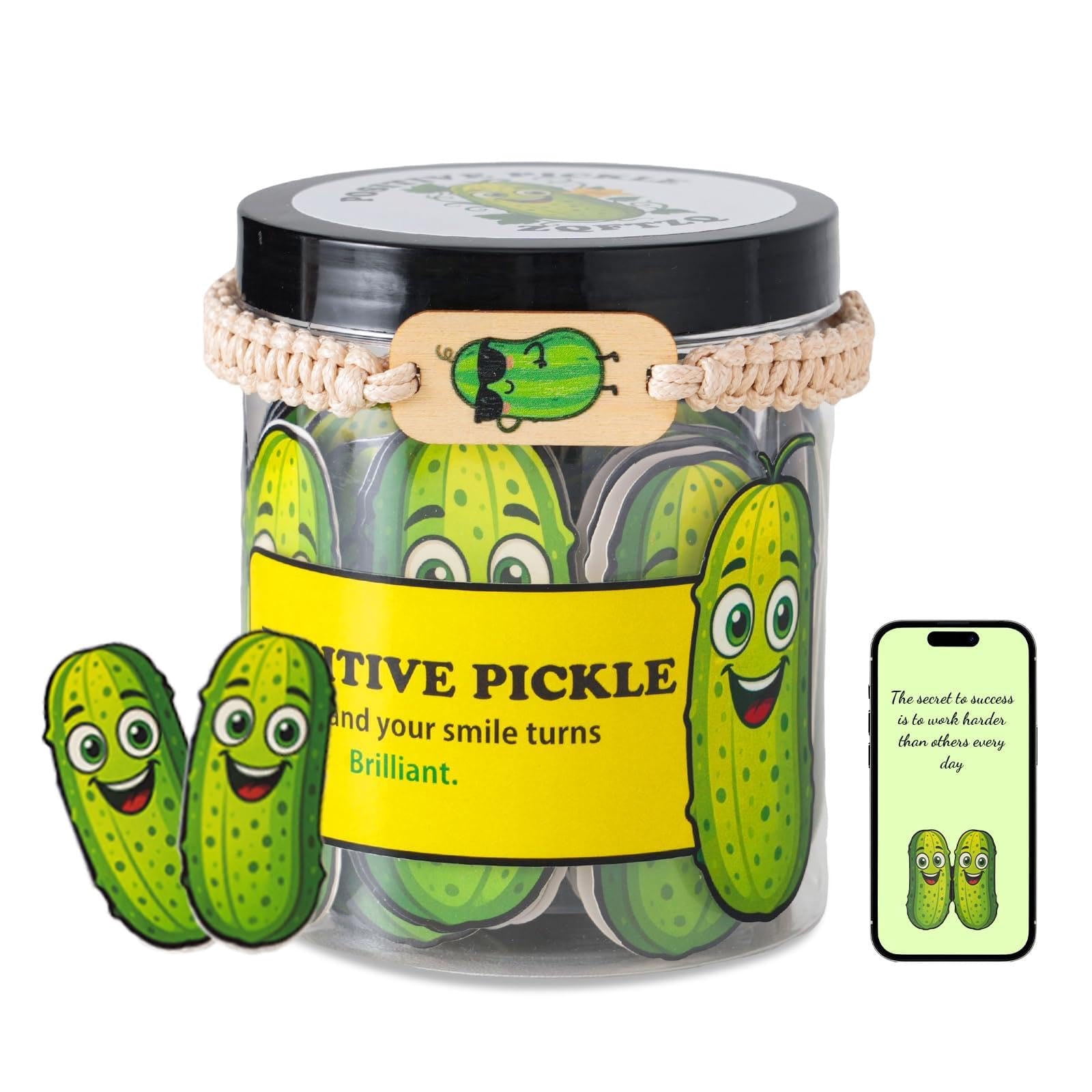 60 PCS Pickle Cards Jar – Funny Encouragement Notes for Daily ...
