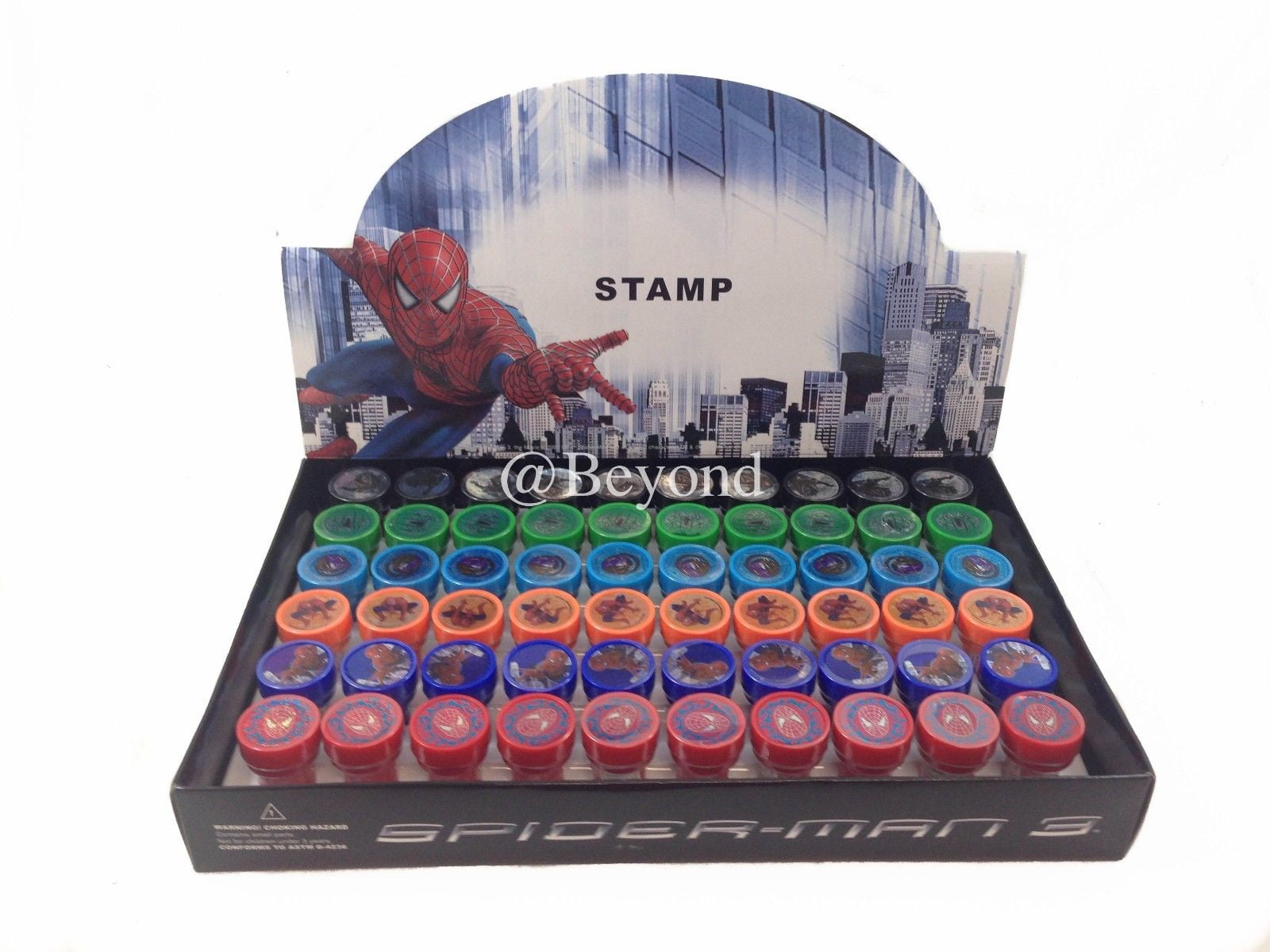 60 PCS Spiderman Self-inking Stamp Birthday Party Favors Stampers ...
