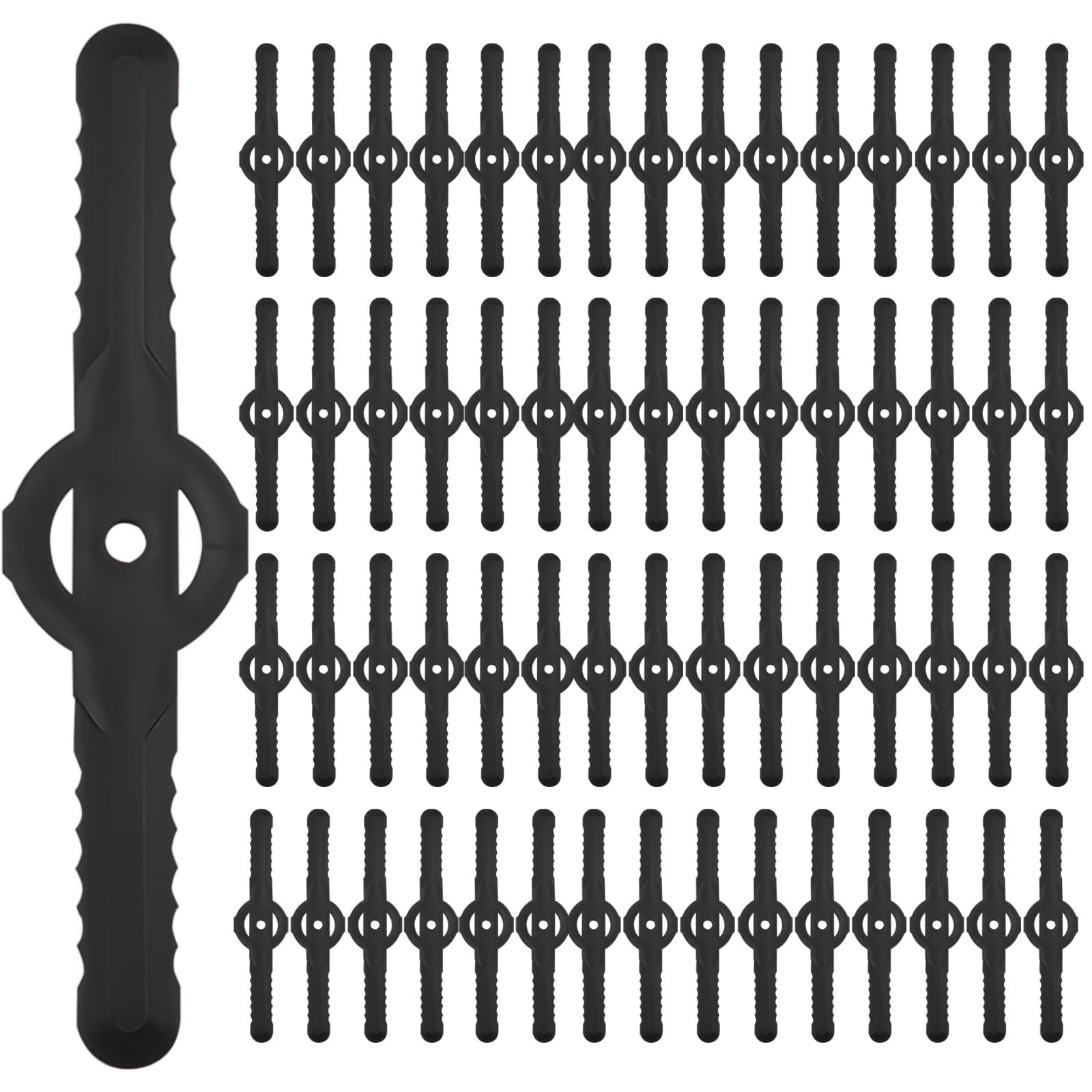 60 PCS String Trimmer Head Blades Replace, Weed Eater Wacker Blades ...