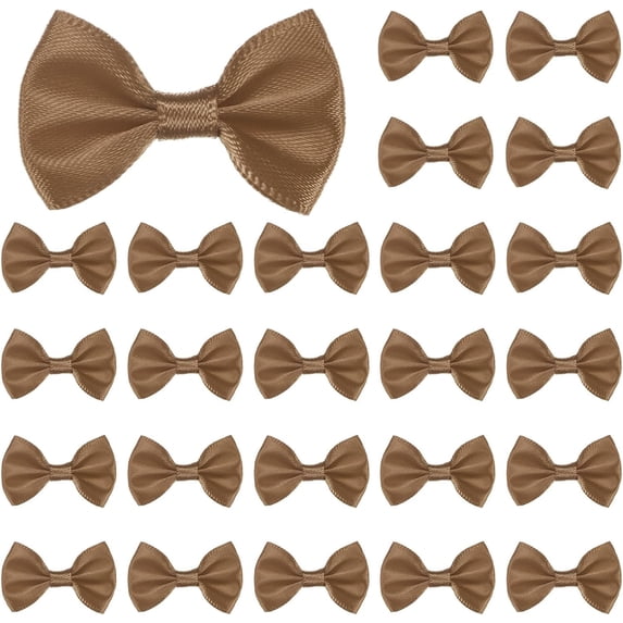 60-Pack 1.5 Inch Mini Ribbon Bows|Premium Polyester Craft Bows for Gift ...