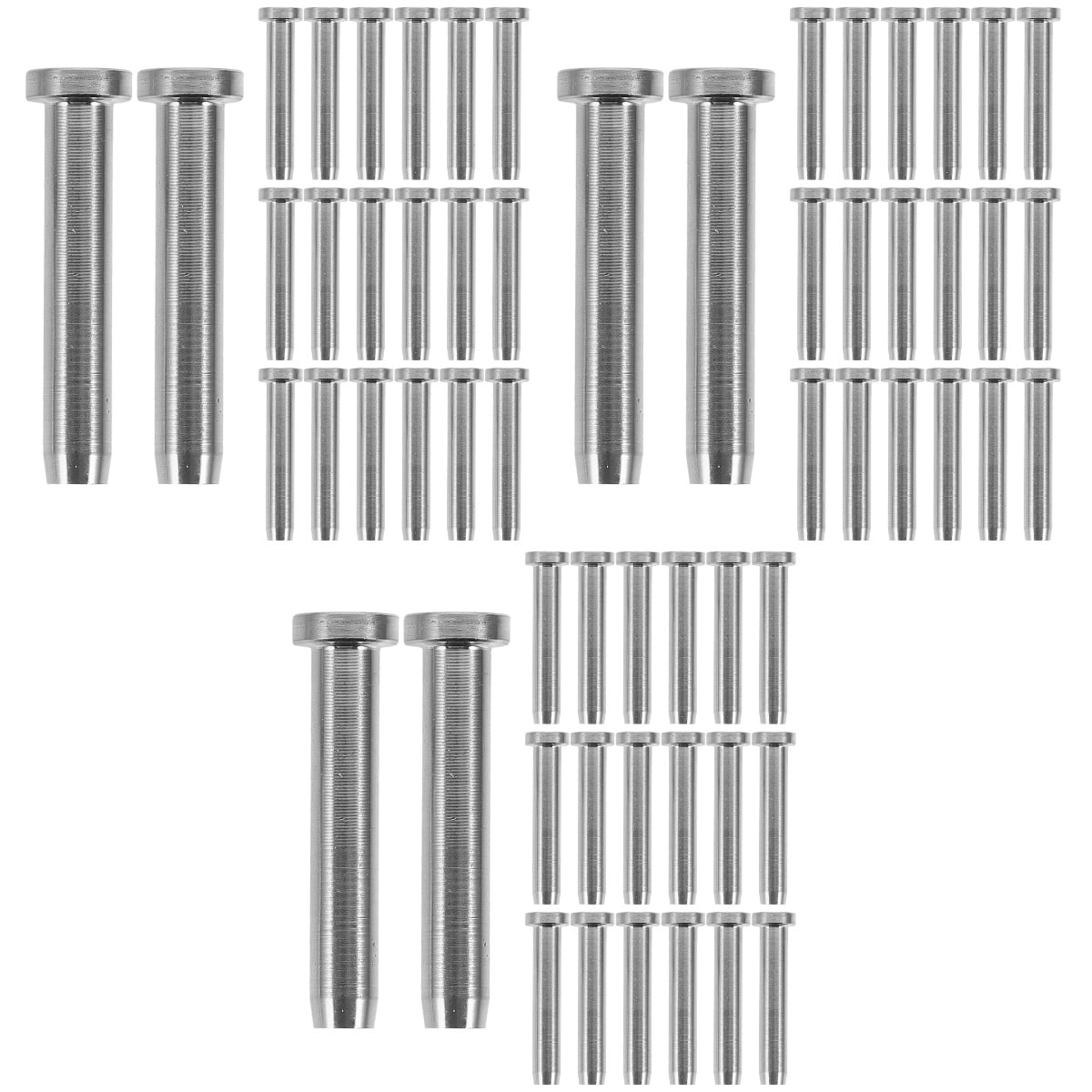 60 Pack 1/8" Cable Railing Swage Threaded Stud Tension End Fitting ...