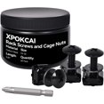 60-Pack 10/32 Set Rack Screws with Nylon Washersand and Cage Nuts for ...