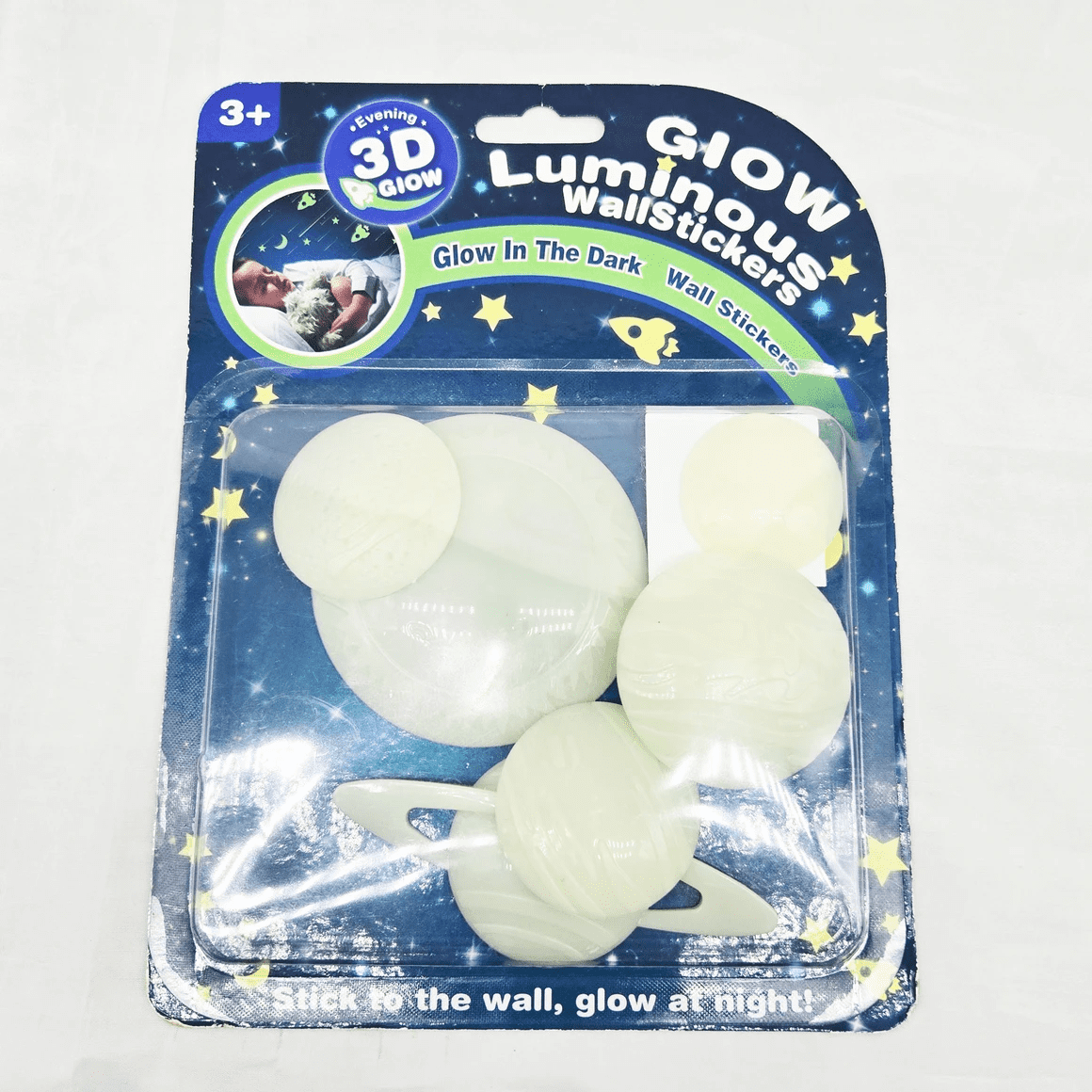 60 Pack 3D Glow in the Dark Luminous Wall Stickers Set, Transform Your ...
