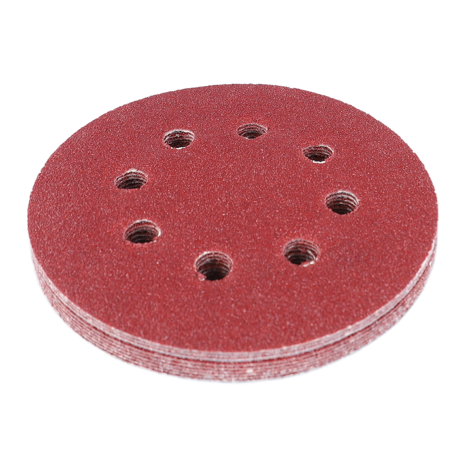 60 Pack 5 Inch 8-Hole Hook and Loop Sanding Discs Aluminum Oxide Round ...
