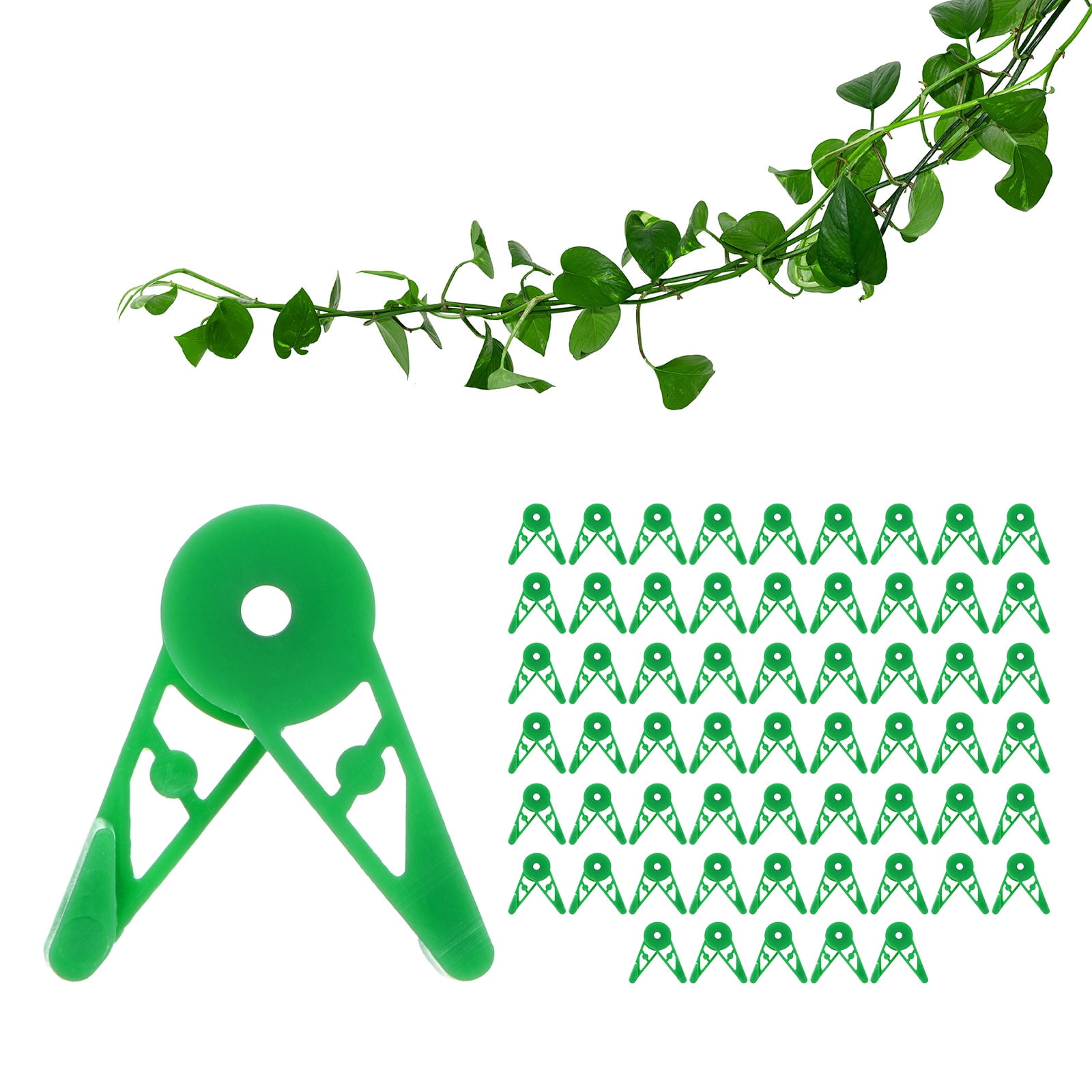 60-Pack Adjustable Plant Clips, 360 Degree Plant Stem Bender Training ...