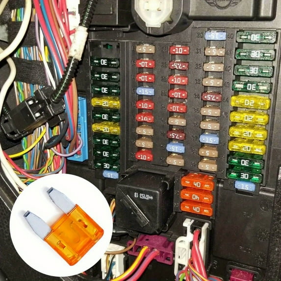 60 Pack Auto Fuses 5 AMP APM/ ATM 32V Mini Blade Style Fuses 5A Short ...
