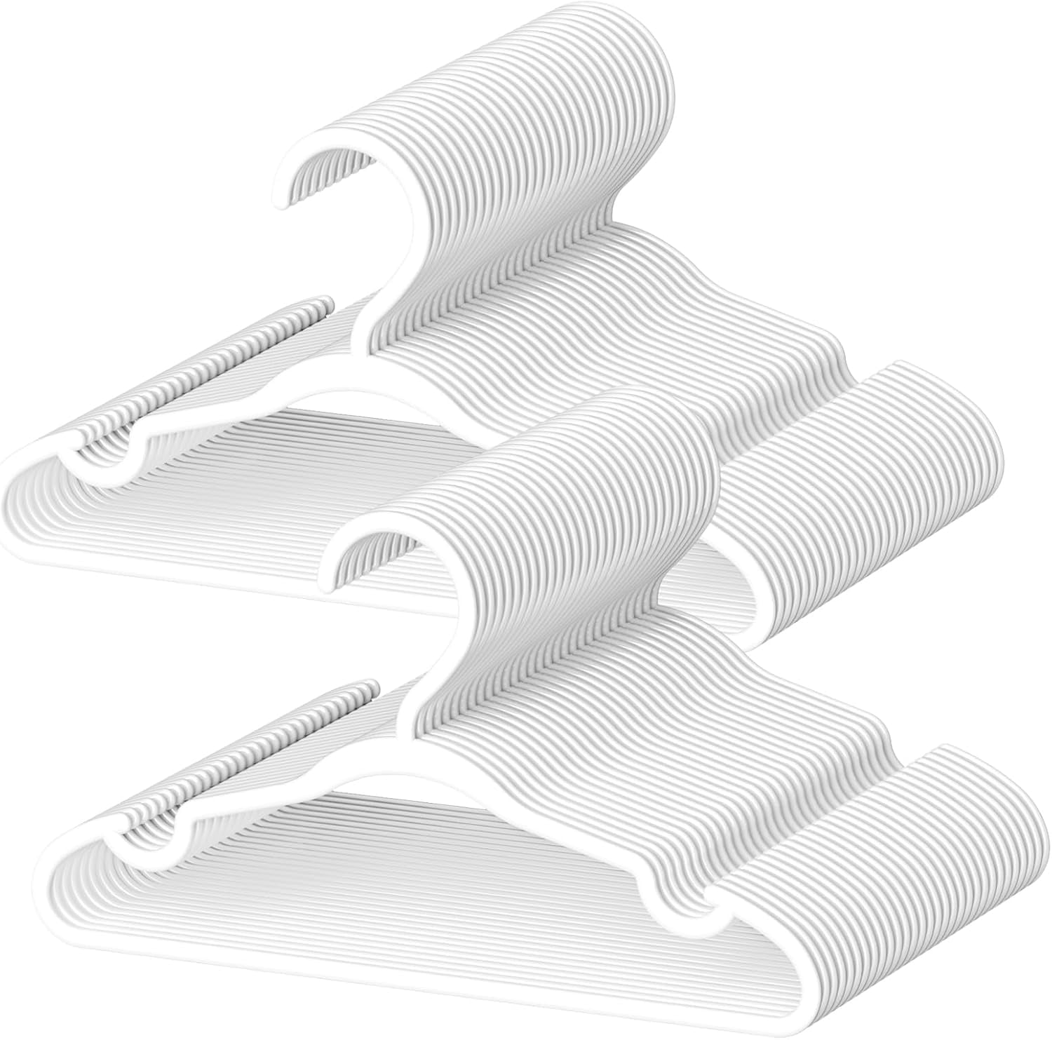 60 Pack Baby Plastic Hangers,12.83" Ultra-Thin,Non-Slip Hangers for ...