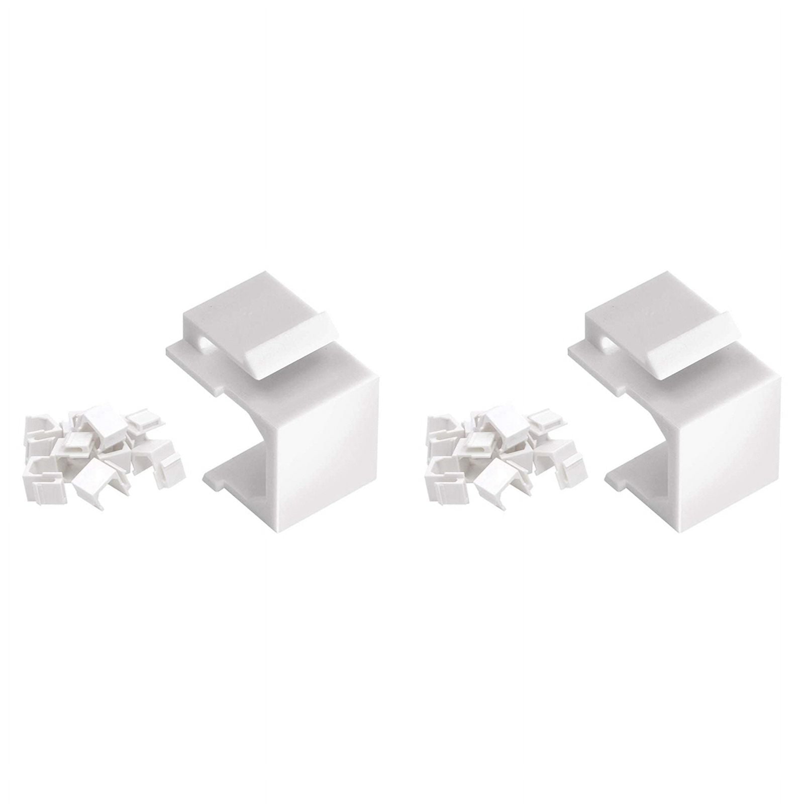 60-Pack Blank Jack Inserts for Wall Plate and Patch Panel - White ...