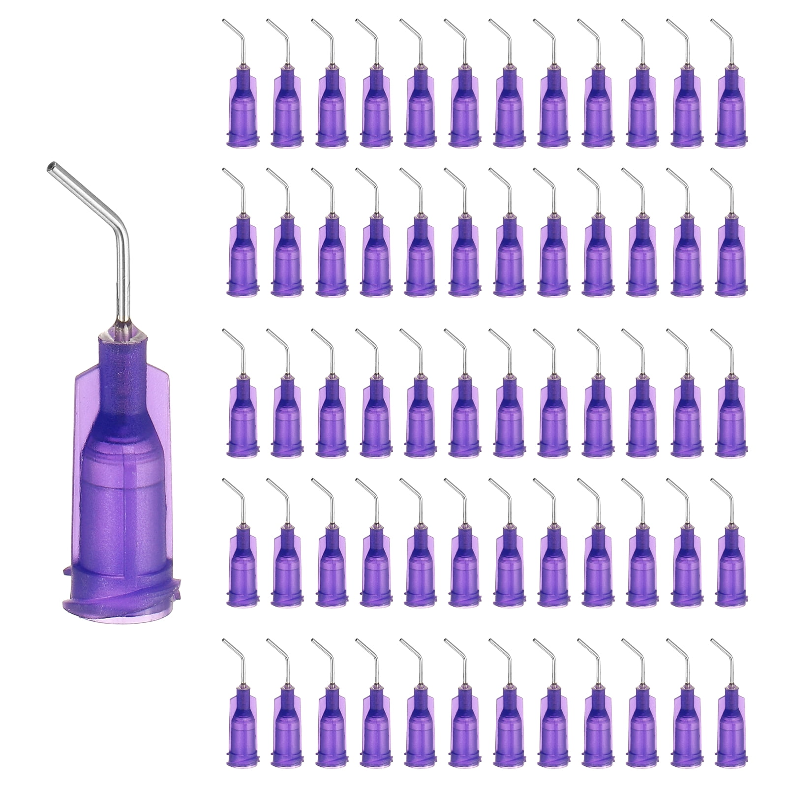 60 Pack Blunt Tip Dispensing Needles, 21Ga Gauge Stainless Steel 45 ...