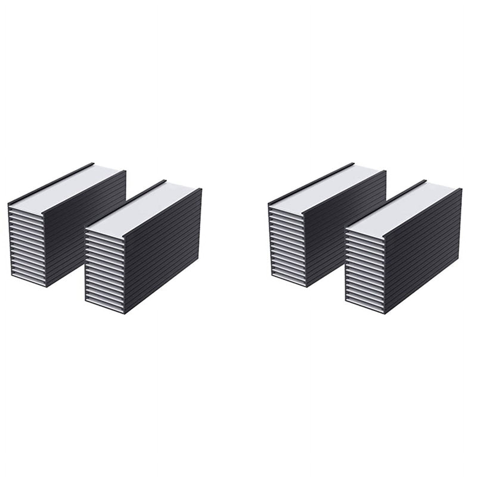60 Pack C Channel Magnetic Label Holders 1 x 3 in with Magnets Name ...