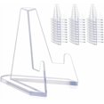 60 Pack Clear Card Display Stands, Sturdy Mini Easel Holders for ...