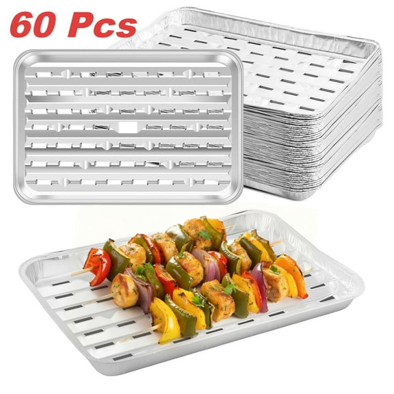 110 Pack - 1LB Small Foil Pans with Lids - Aluminum To Go Food ...