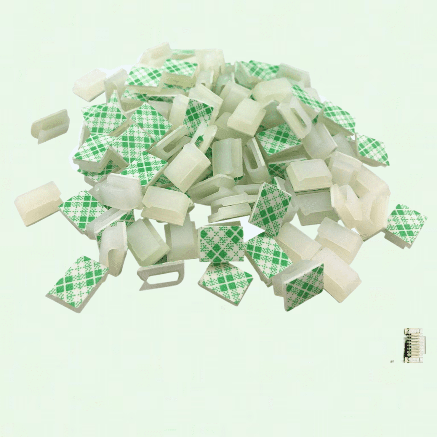 60 Pack Ethernet Cable Clips, Self-Adhesive Wire Clips for Cat6 Cat5 ...