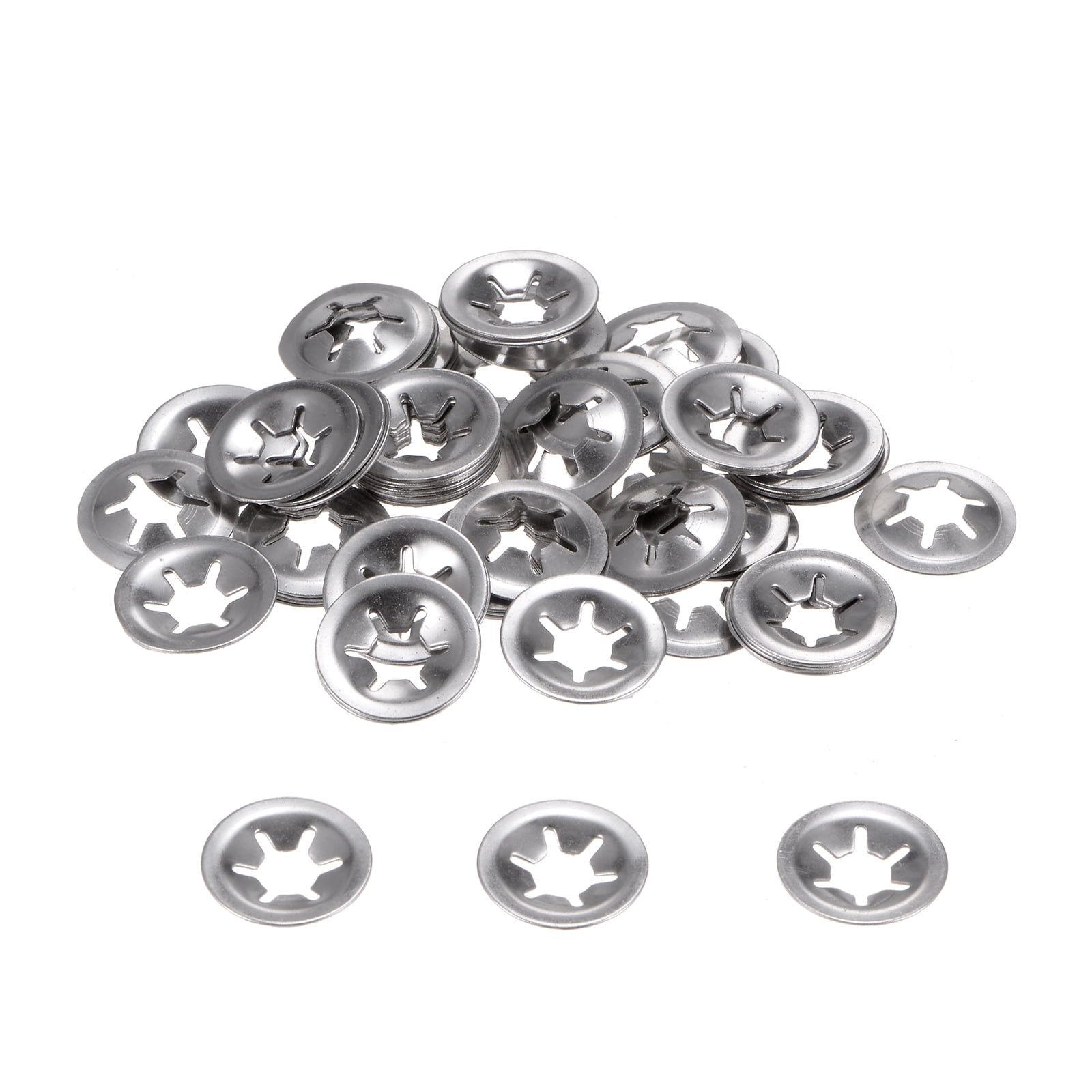 60 Pack Internal Tooth Star Lock Washers M6 Quick Speed Locking Washers ...