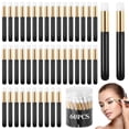 60 Pack Lash Shampoo Brushes, Eyelash Extension Cleansing Tools with ...
