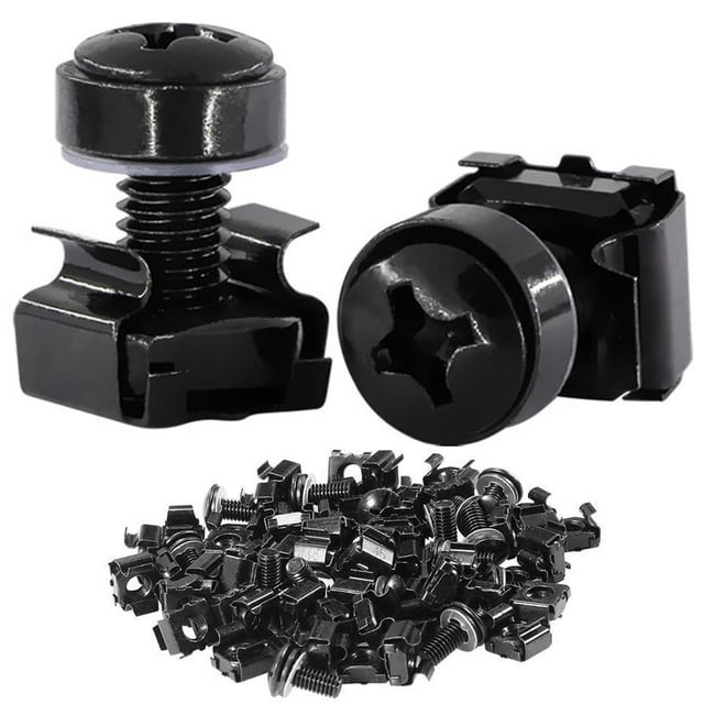 60 Pack M6 x SSF20 20 mm Server Rack Screws Computer Rack Mount Screws ...