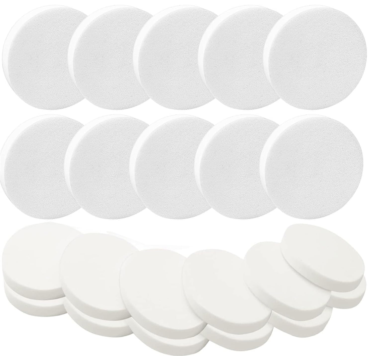 60 Pack Makeup Sponge,Happon Face Paint Sponge Set,Round Sponge Puff ...