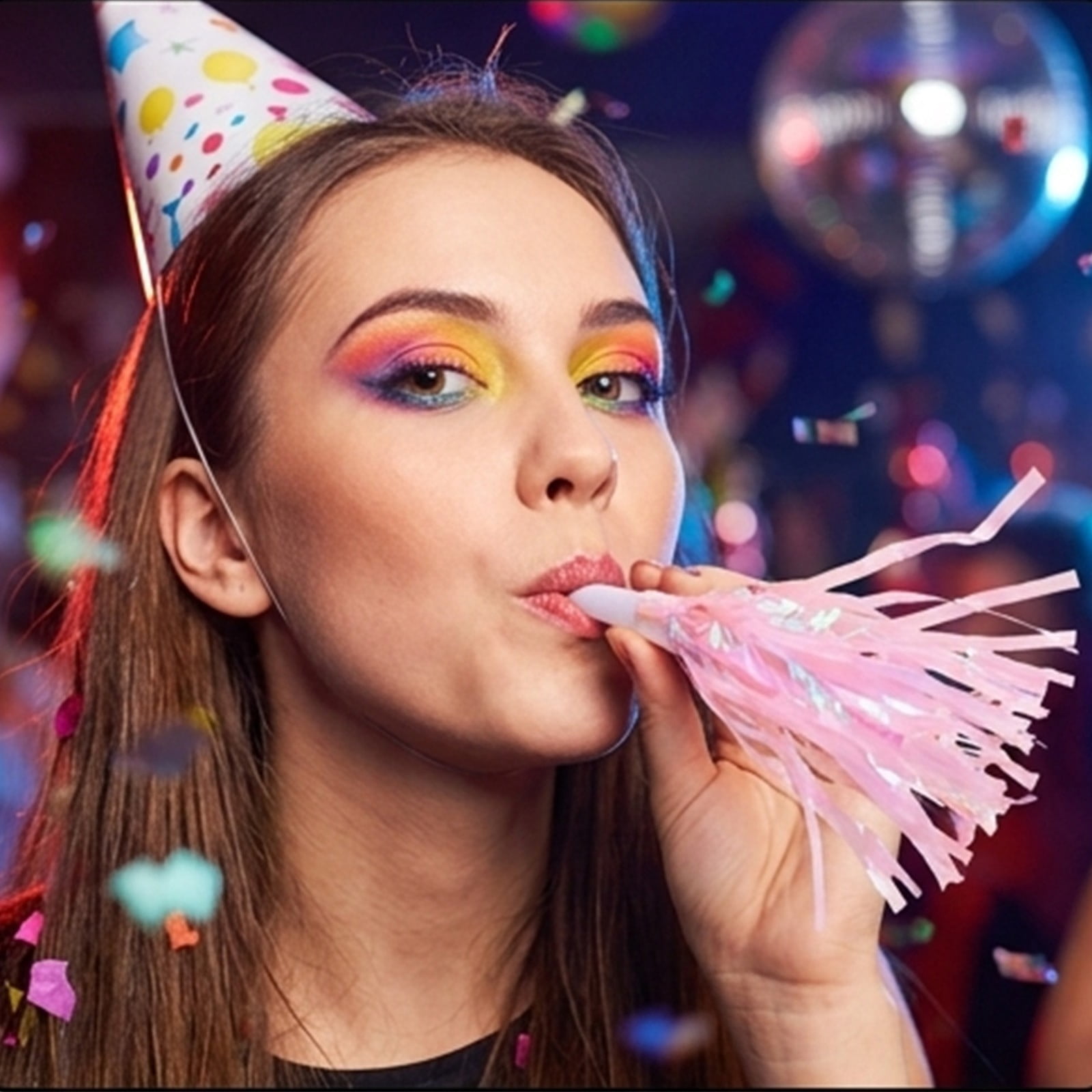 60-Pack Party Blower Tassel Whistle Cheering Noisemaker Birthday ...