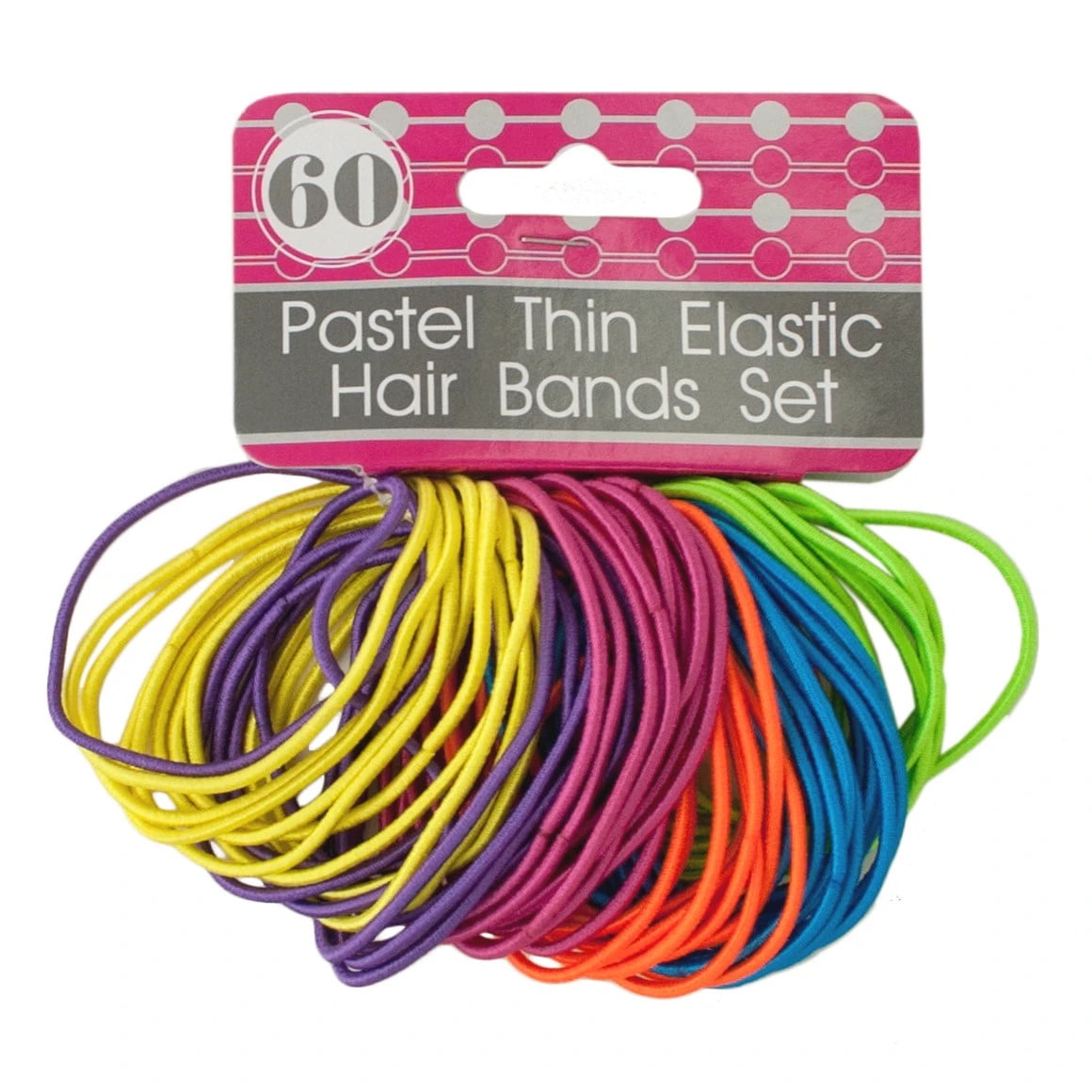 60 Pack Pastel Elastic Hair Bands, Versatile, Stylish and Comfortable ...