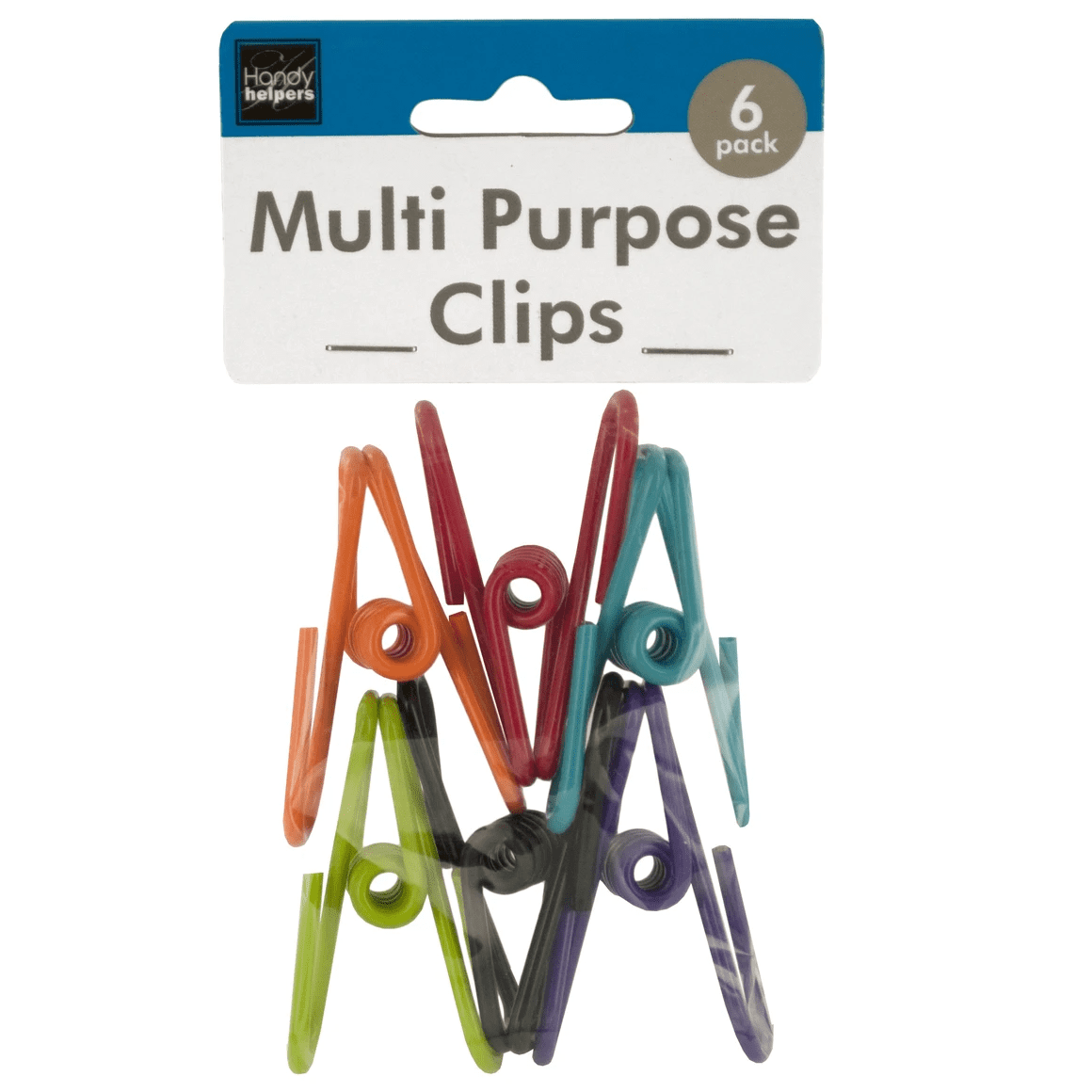 60 Pack Plastic Coated Metal Multi Purpose Clips Set, Versatile, Durable Clips for Organizing ...