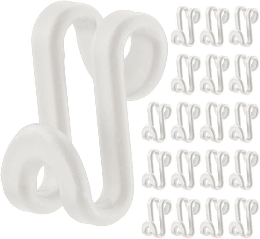 60 Pack S Shape Clothes Hanger Connector Hooks Hanger Extender Clips Mini Space Saver Hanger ...