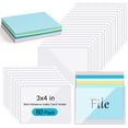 60 Pack Self-Adhesive Index Card Holder 3x4 in Clear Label Holder with ...