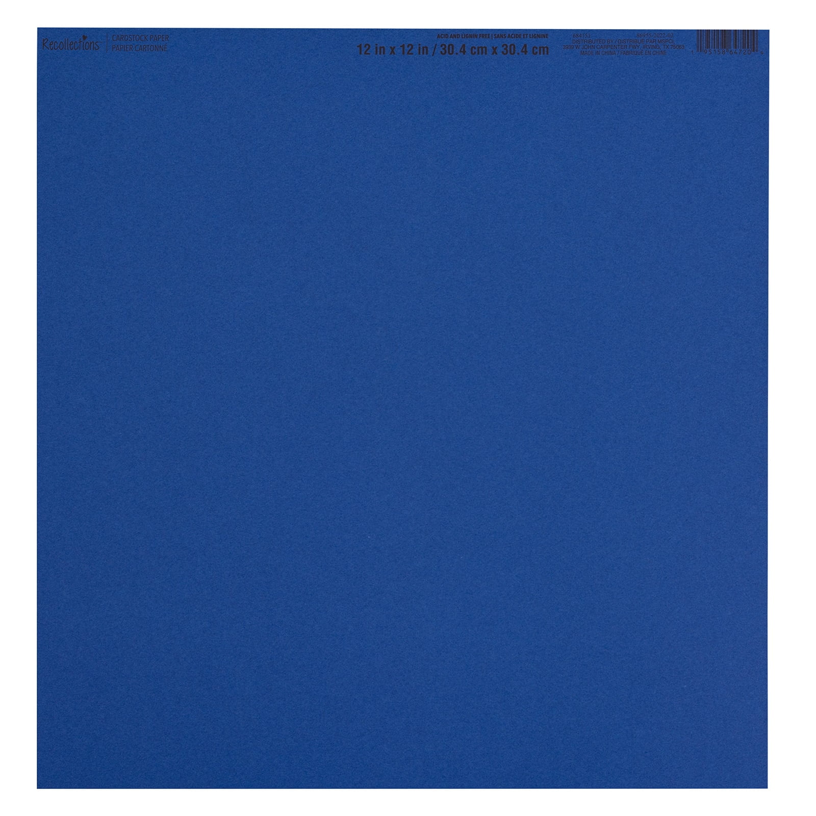 60 Pack: Smooth Solid Cardstock Paper by Recollections™, 12" x 12 ...