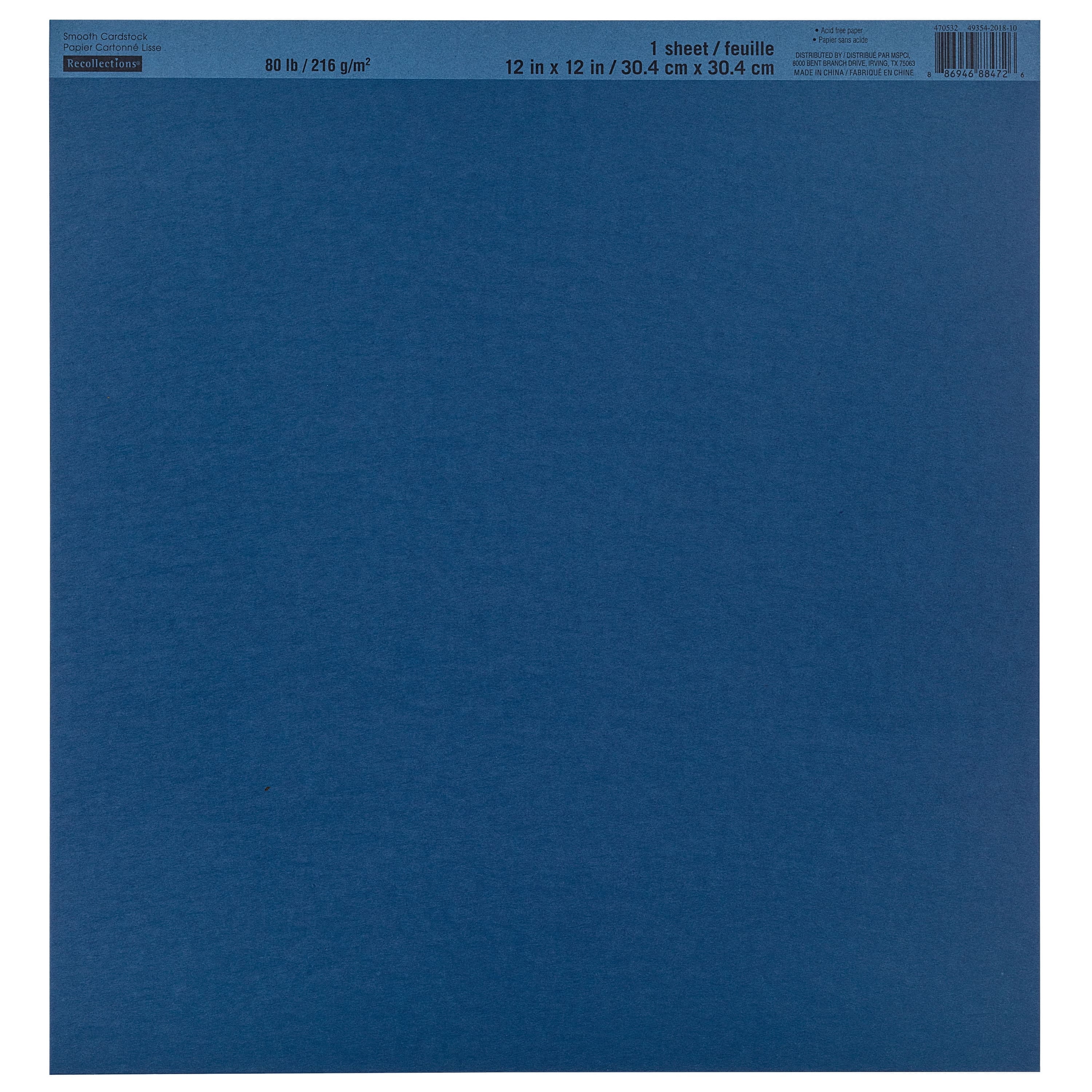 60 Pack: Smooth Solid Cardstock Paper by Recollections™ - 12" x 12 ...