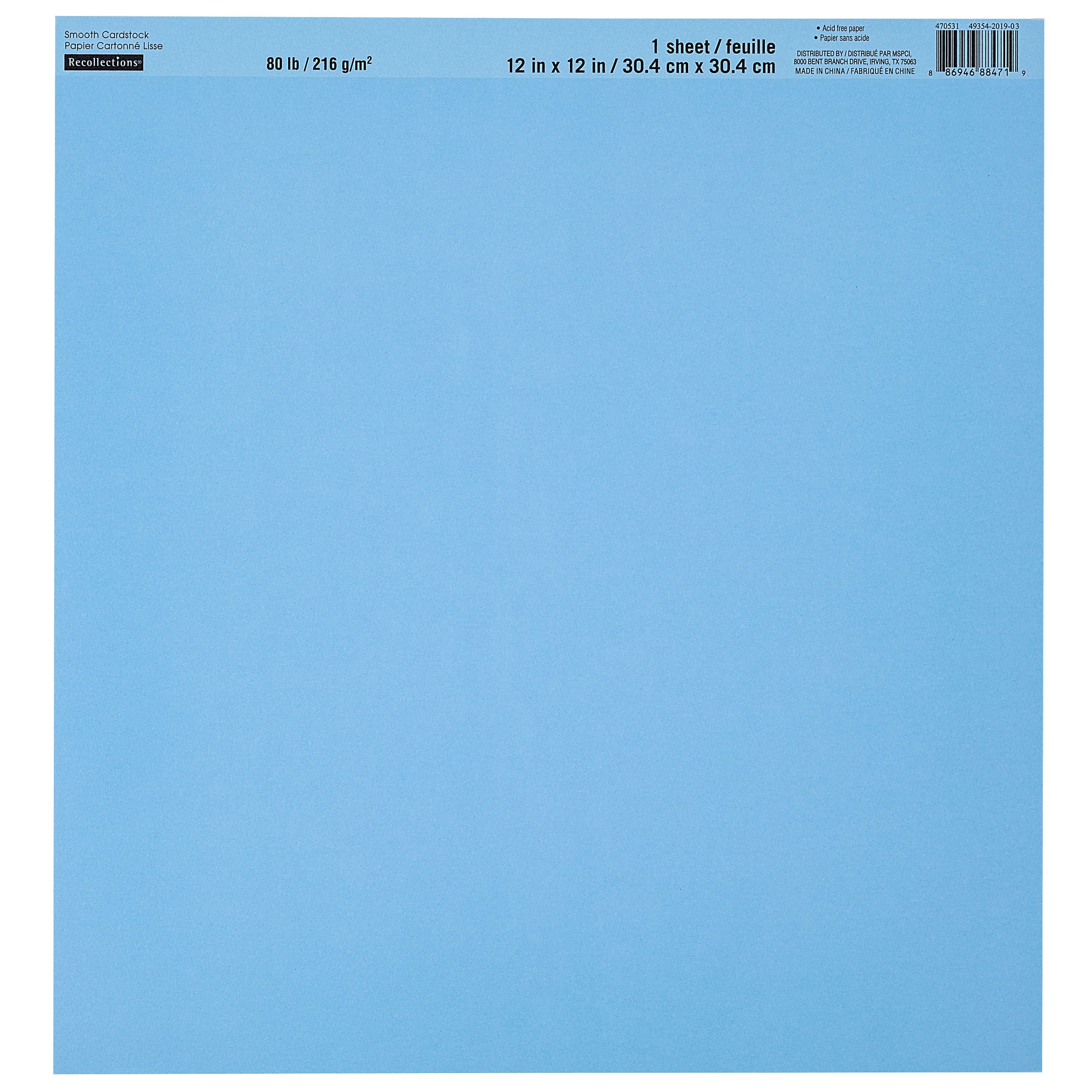 60 Pack: Smooth Solid Cardstock Paper by Recollections™, 12" x 12 ...