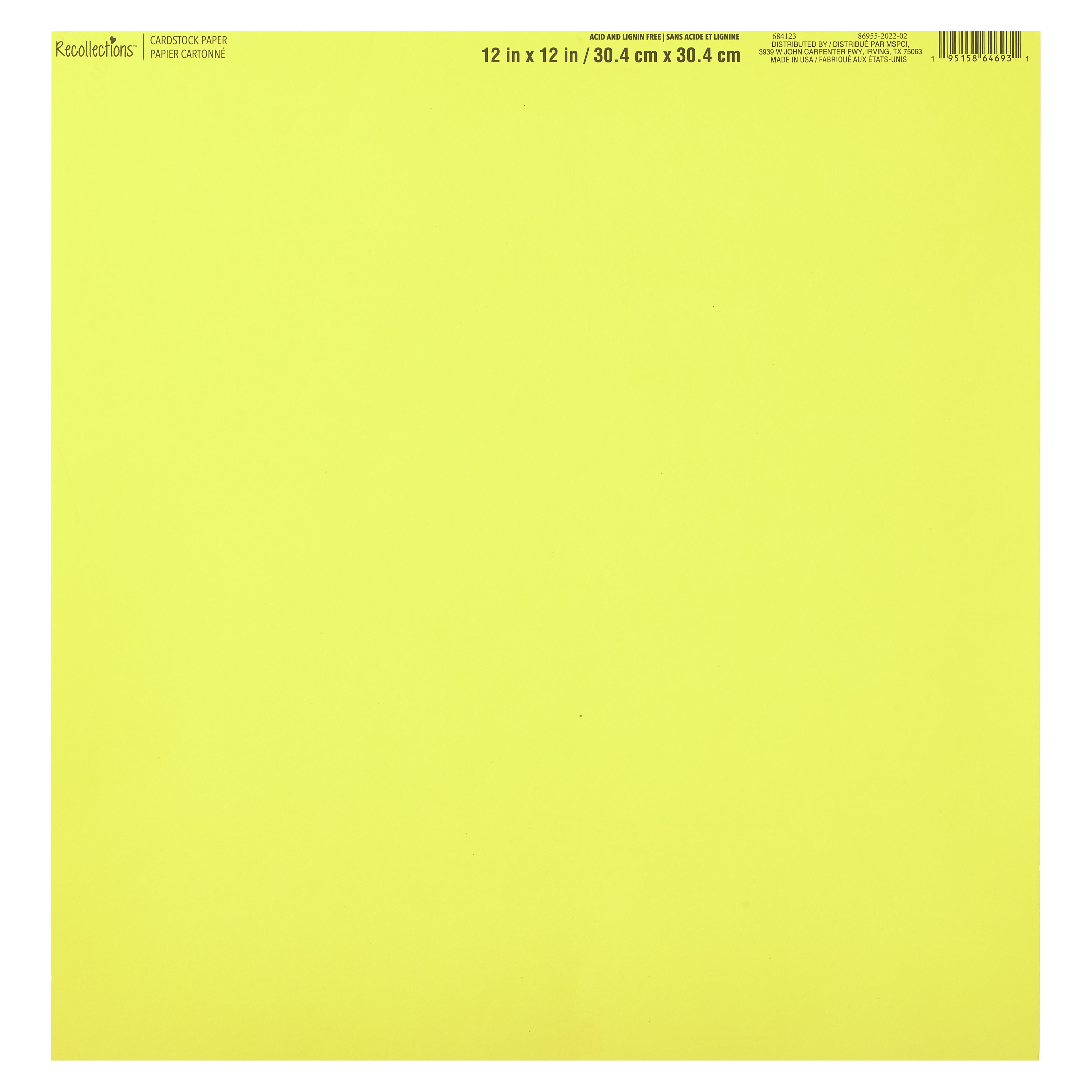 60 Pack: Smooth Solid Cardstock Paper by Recollections™ - 12" x 12 ...