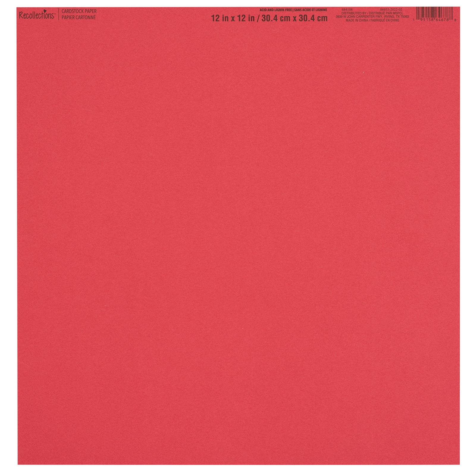 60 Pack: Smooth Solid Cardstock Paper by Recollections™ - 12" x 12 ...