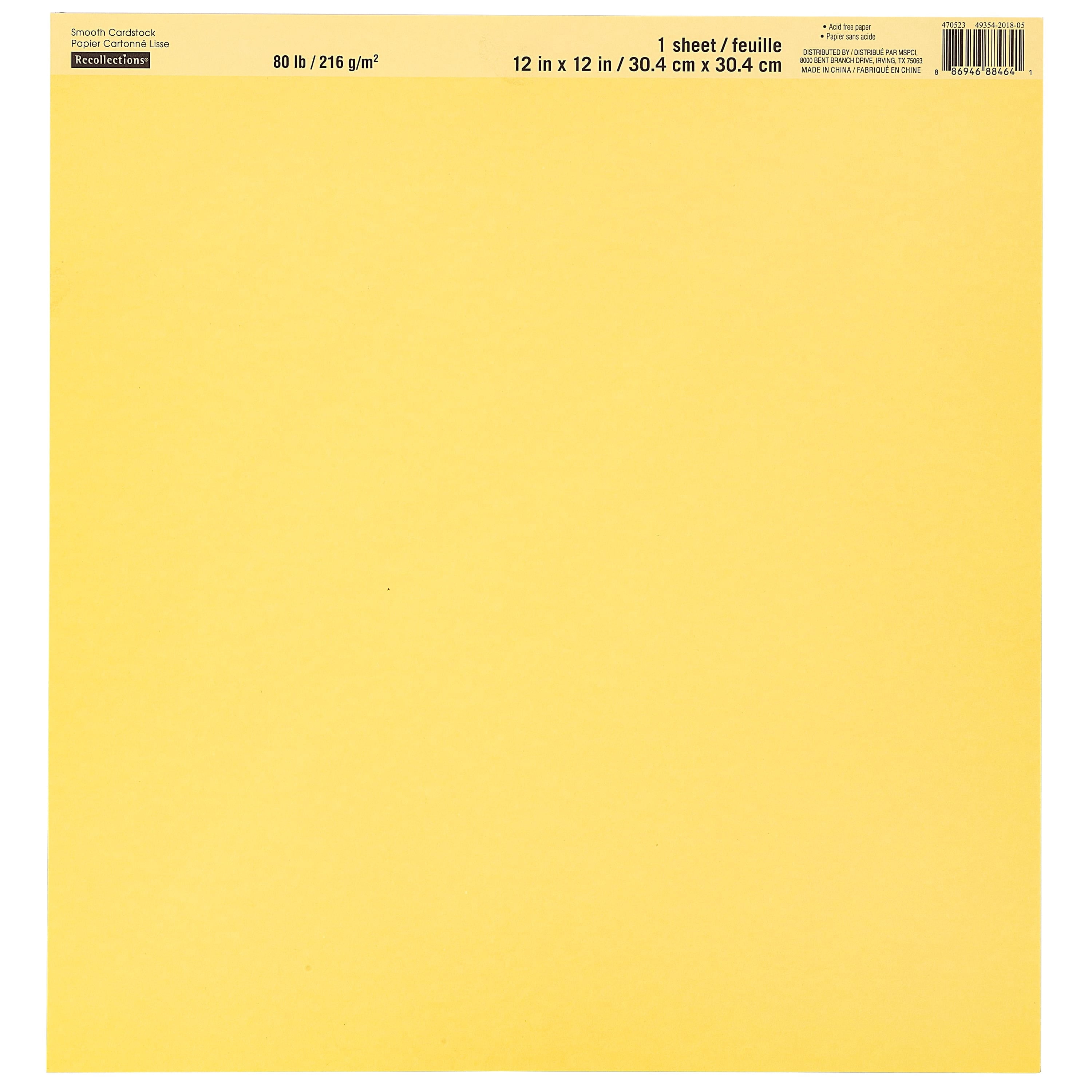 60 Pack: Smooth Solid Cardstock Paper by Recollections™ - 12" x 12 ...
