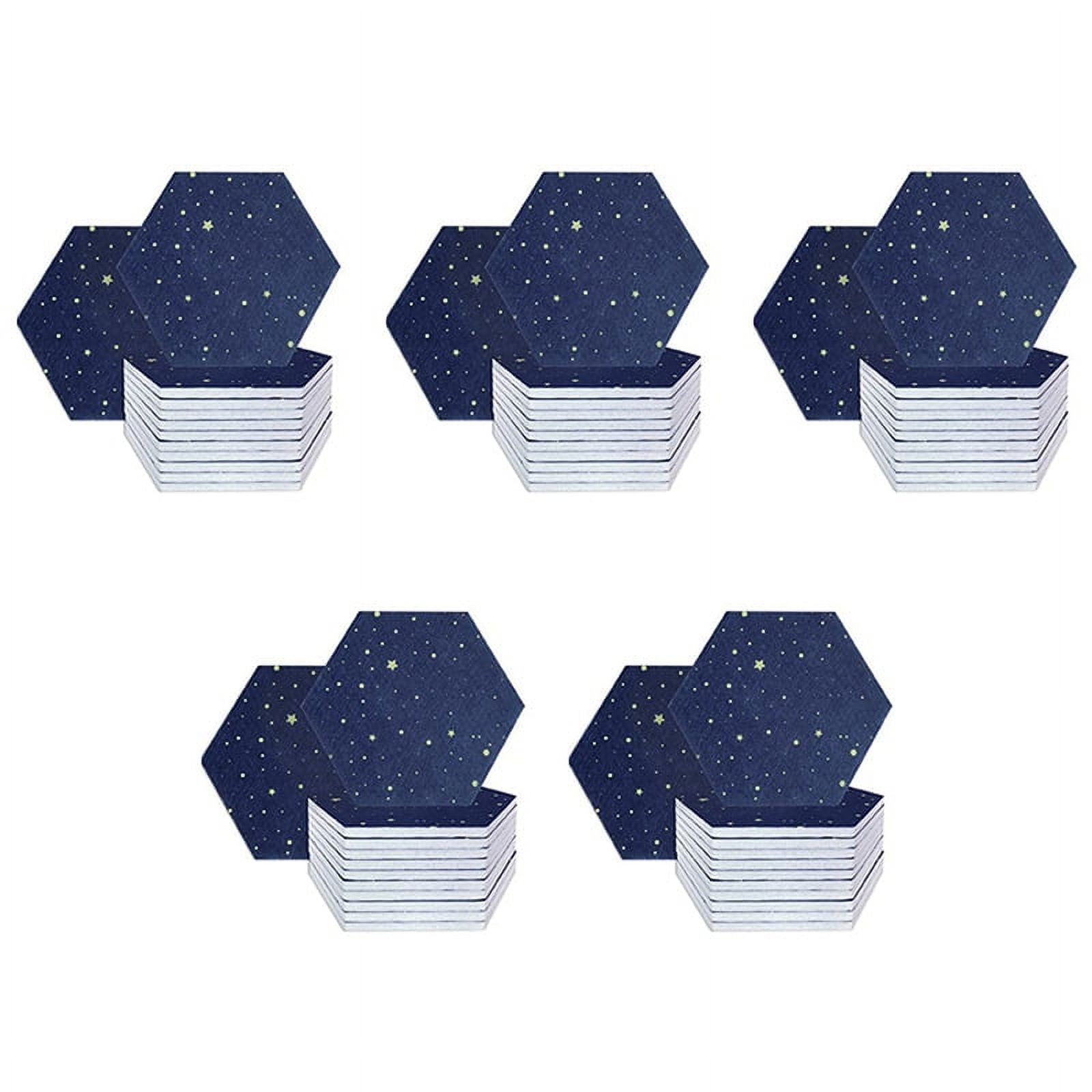 60 Pack Starry Hexagon Acoustic Panels,Sound Proofing Padding,Sound ...