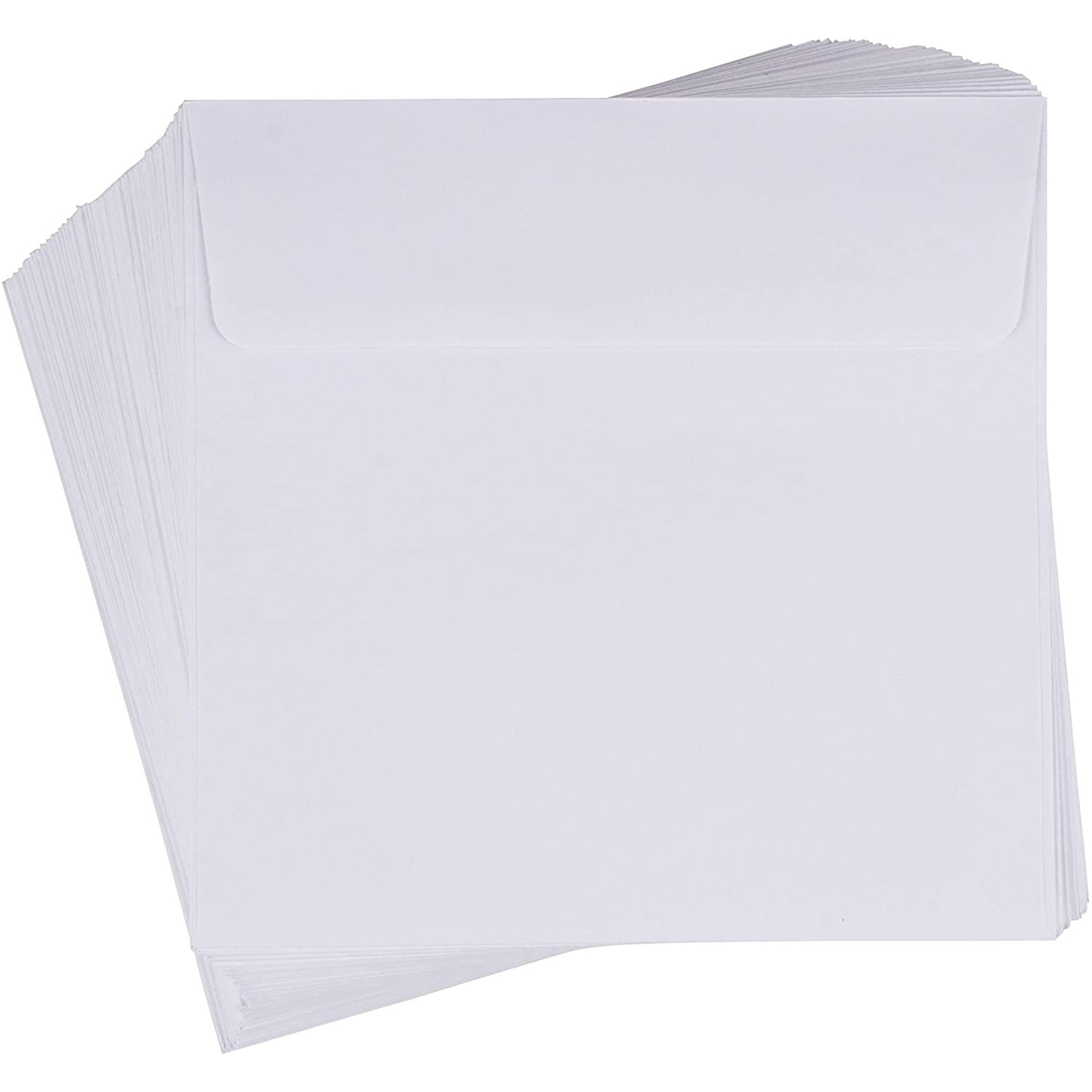 60 Pack White Square Envelopes, 5.5 x 5.5 Inches Kraft Paper Envelopes ...