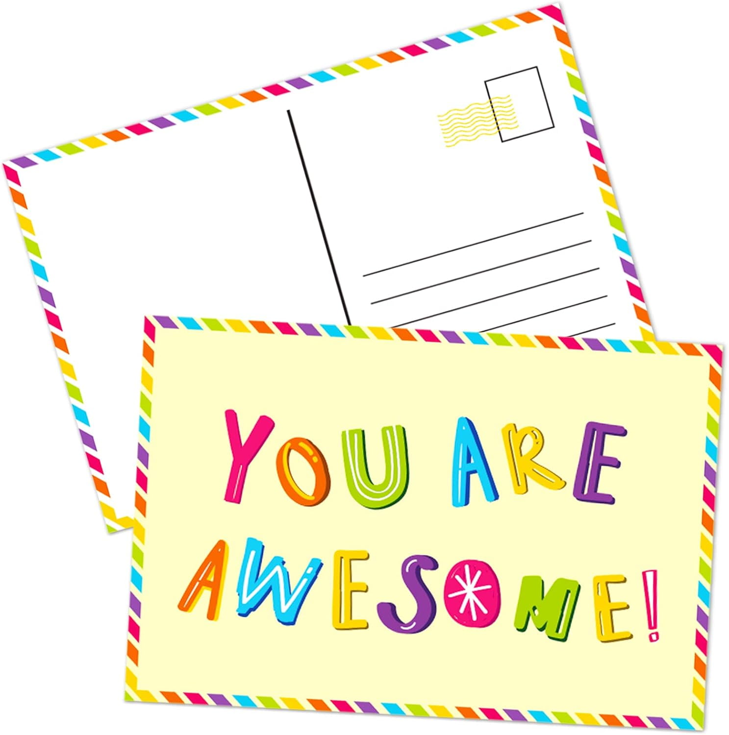 60 Pack You Are Awesome Postcards 4” x 6” Kudos Appreciation You Are ...