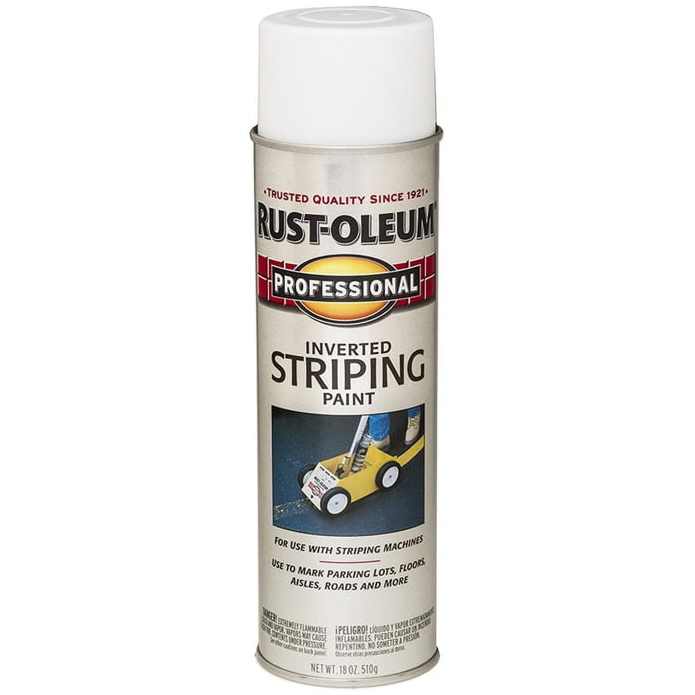 60-Pack of 18 oz Rust-Oleum 2593838 Professional White Traffic Striping ...