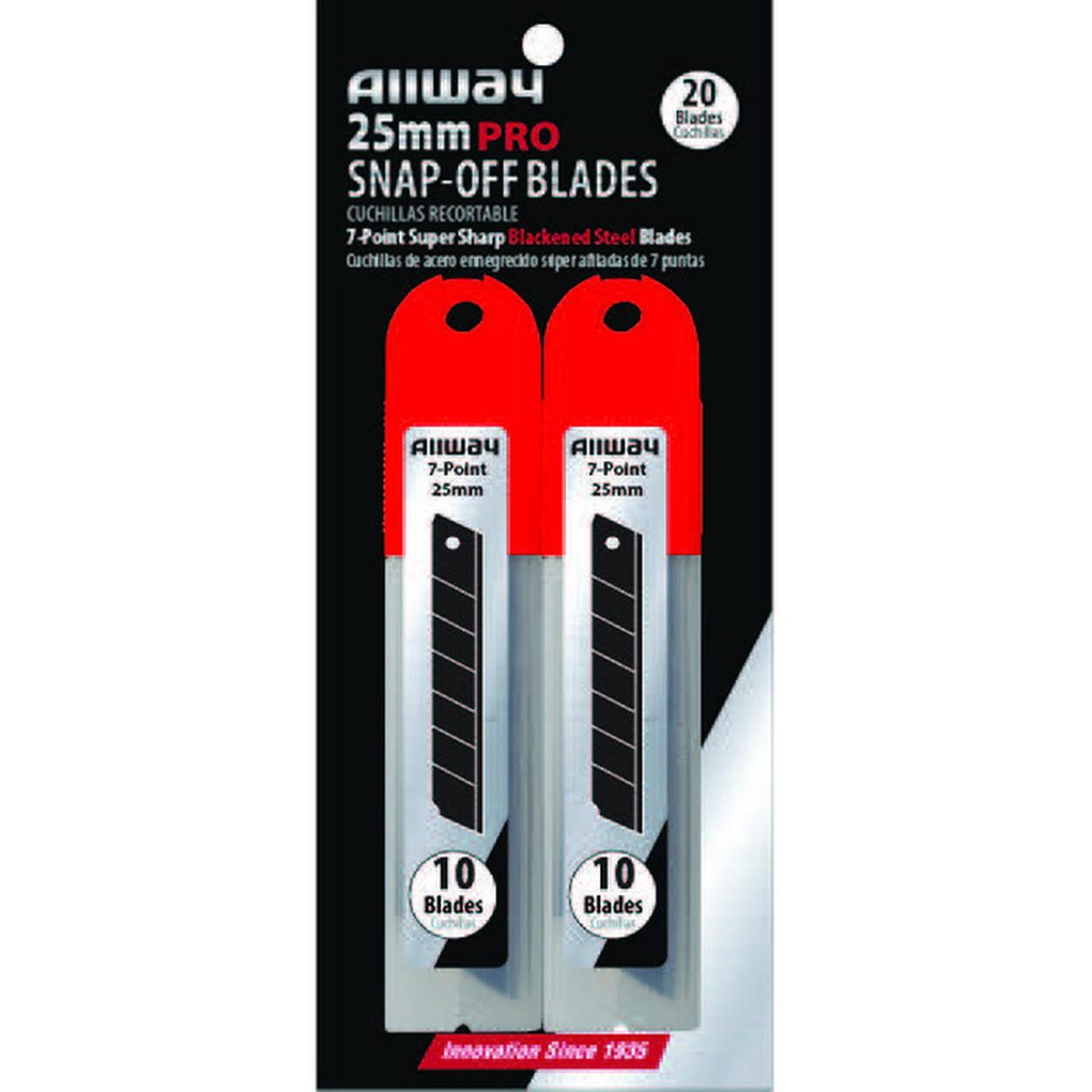 60-Pack of 25mm Allway SB25-20B Red/Black B-Series Carded, Premium ...