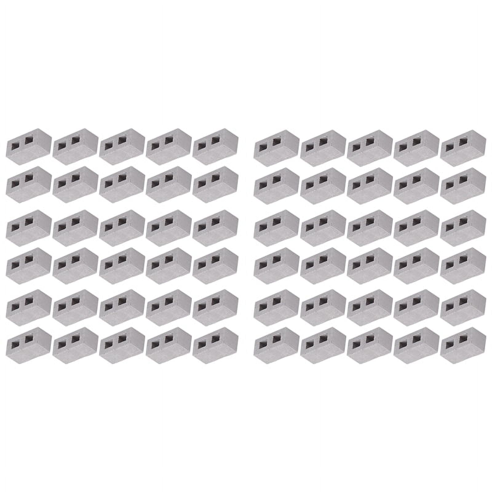 60 Packs Cinder Blocks 1/12 Scale Mini Bricks Concrete Miniature Tiny ...