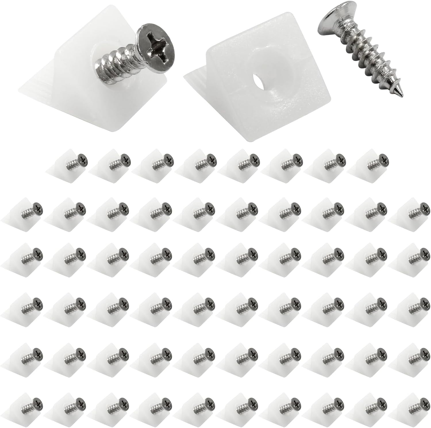 60 Packs Mending Wedges with Screws, 15x13mm Plastic Repair Fixing ...